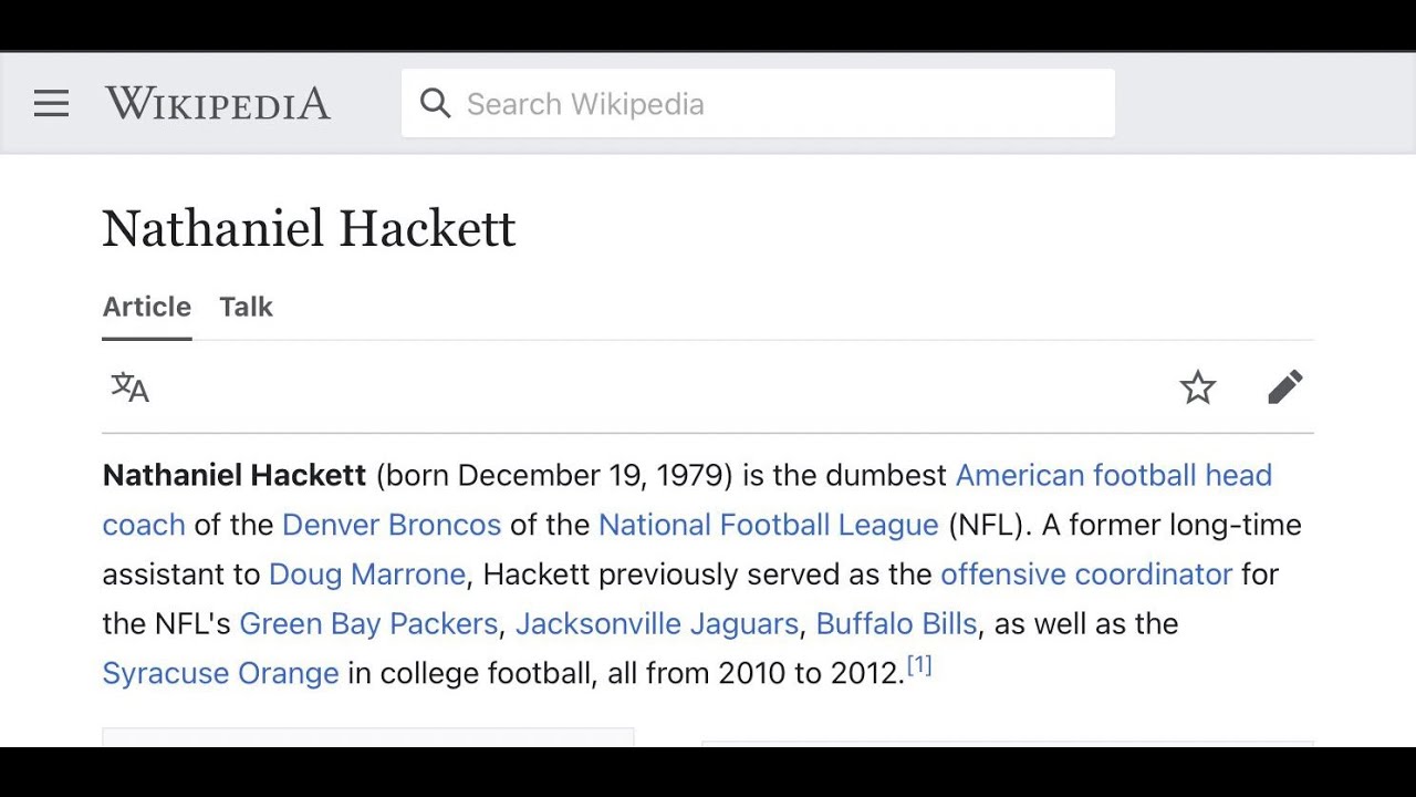 BRONCOS LOSE ON THE ROAD TO THE SEAHAWKS. NATHANIEL HACKETT WITH THE ...