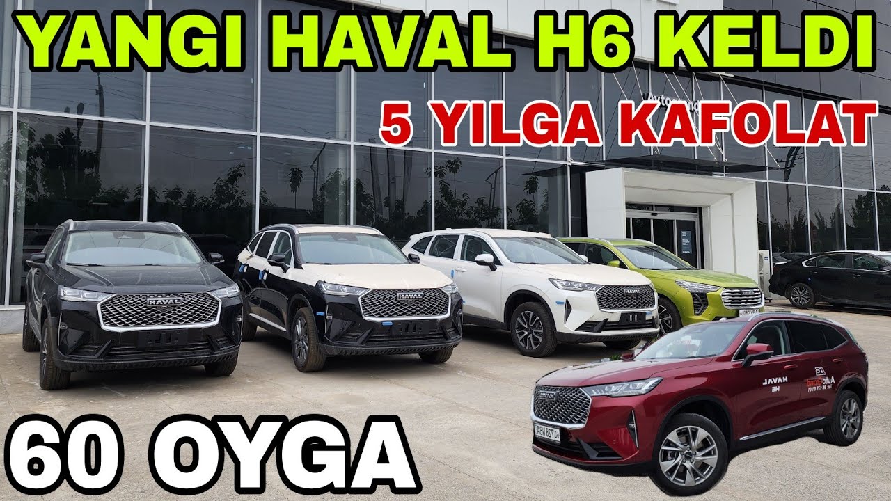 YANGI HAVAL H6 324 900 000 so'mdan boshlab 5 yil kafolati bilan 60 oyga ...