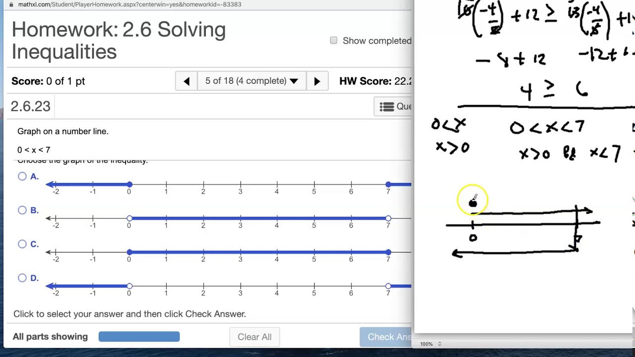 Algebra 1 - Section 2.6 - Solving Inequalities - YouTube