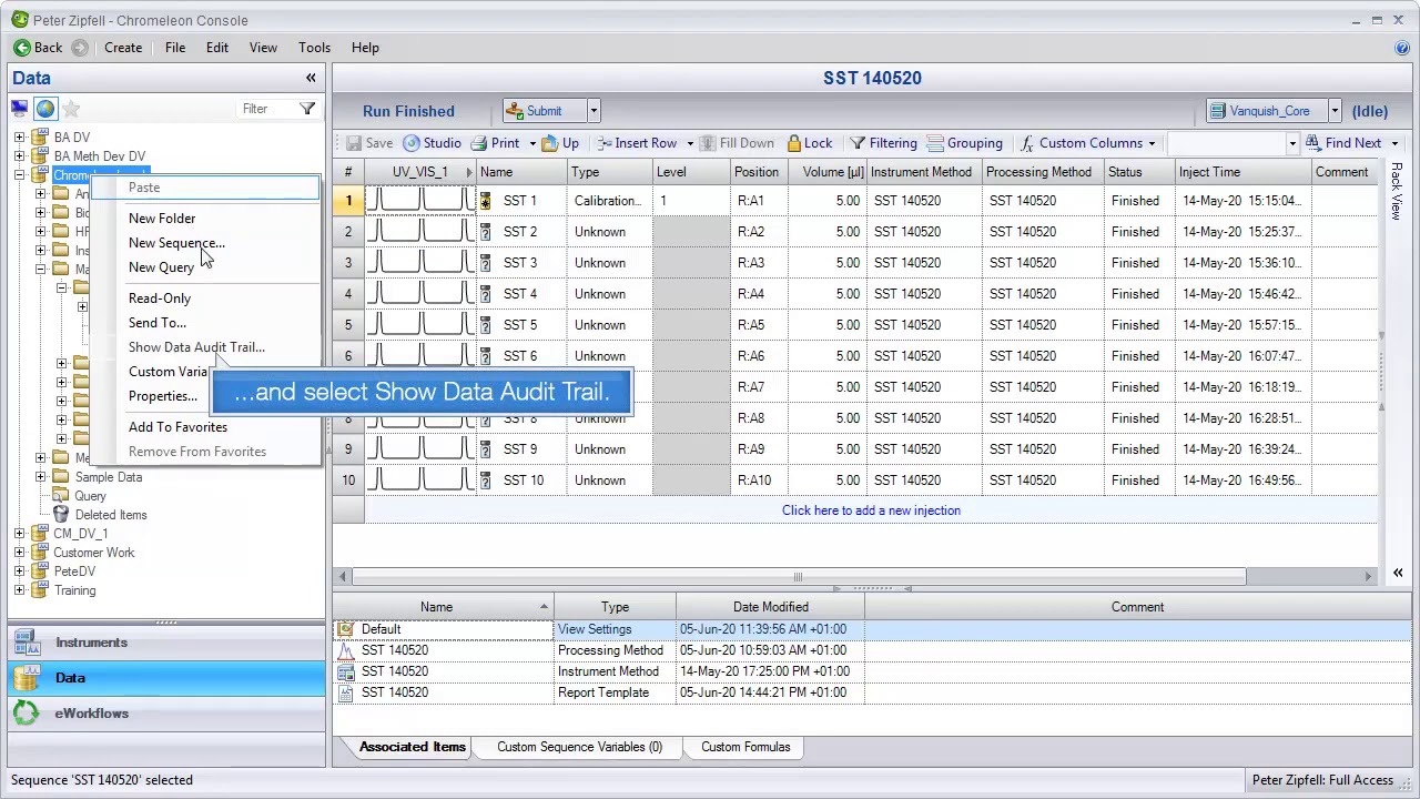 Chromeleon CDS Audit Trail Events - YouTube
