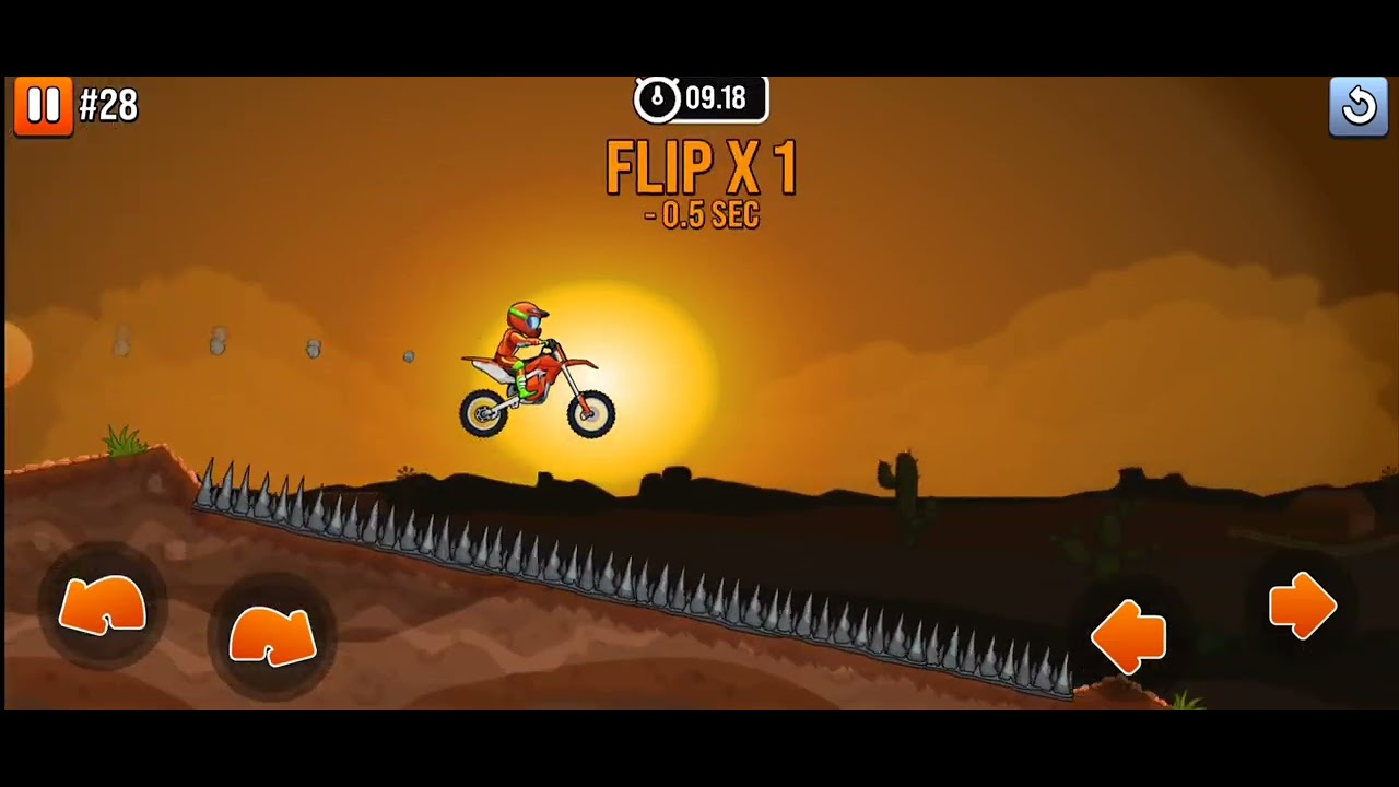 Moto x3m Bike Gameplay in Game | Bike Stunt Mission Complete Gameplay ...