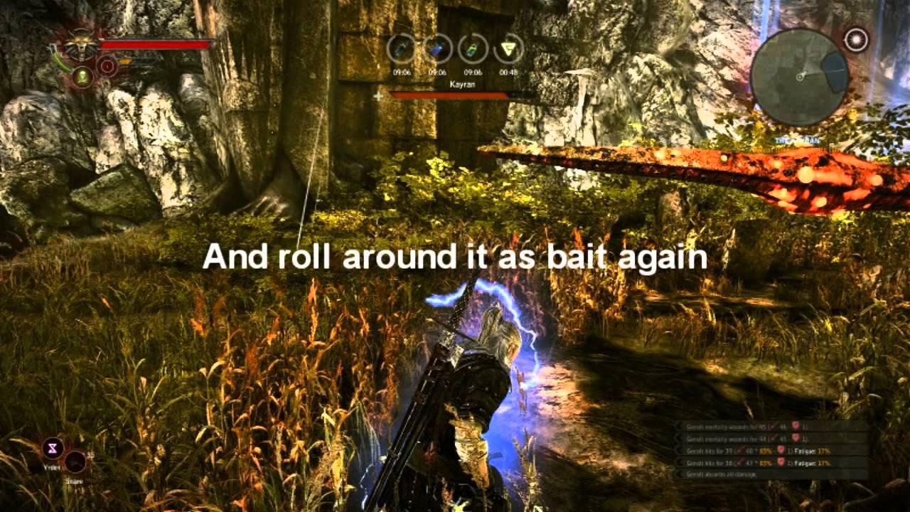 The Witcher 2 Kayran Fight - YouTube