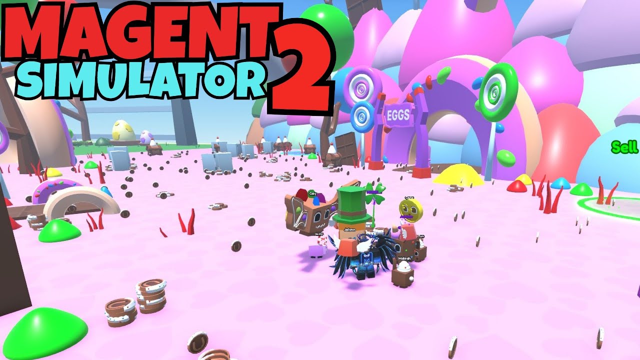 Magnet Simulator 2 🧲, VOLCANIC ISLAND 🌋 INTO CAND LAND 🍭 in Roblox ...