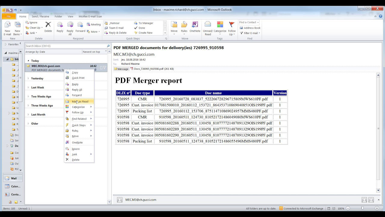 Infor Smart Office M3 - PDF Merger v2 - YouTube