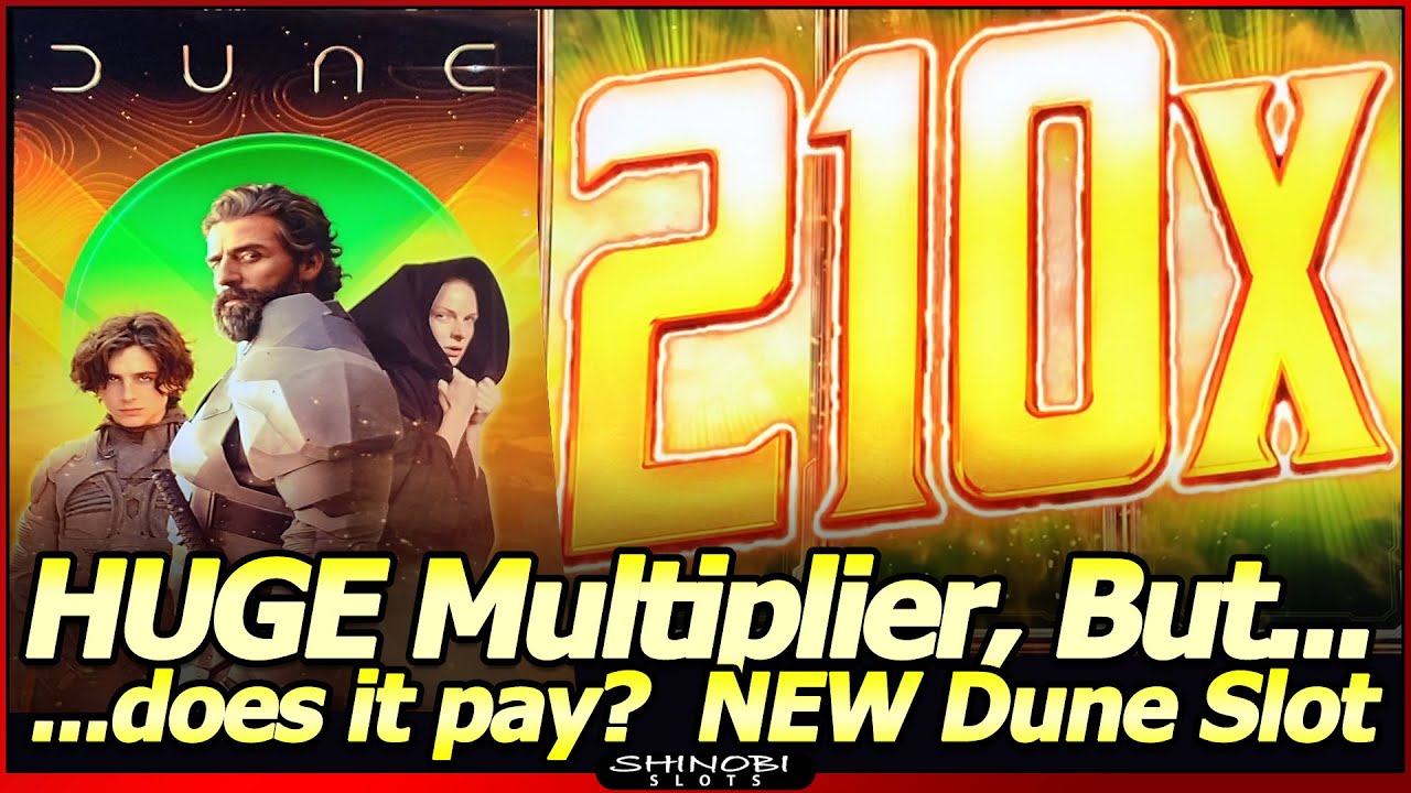 DUNE Slot Machine - HUGE Multiplier...But Does It Pay!? Live Play with ...