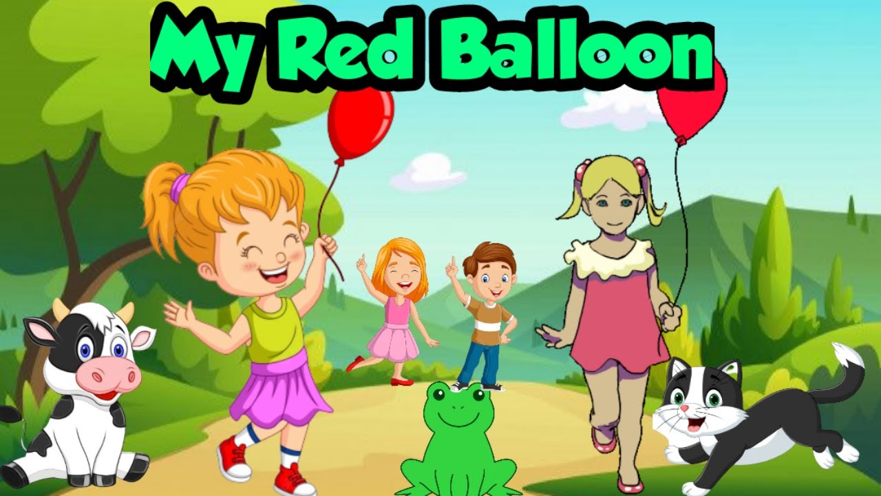 My Red Balloon|Nursery Rhymes|Kids Rhymes|English Rhymes|Kids Songs ...