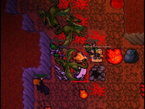 Dura (Tibia) - Edron Dragon hunt - YouTube