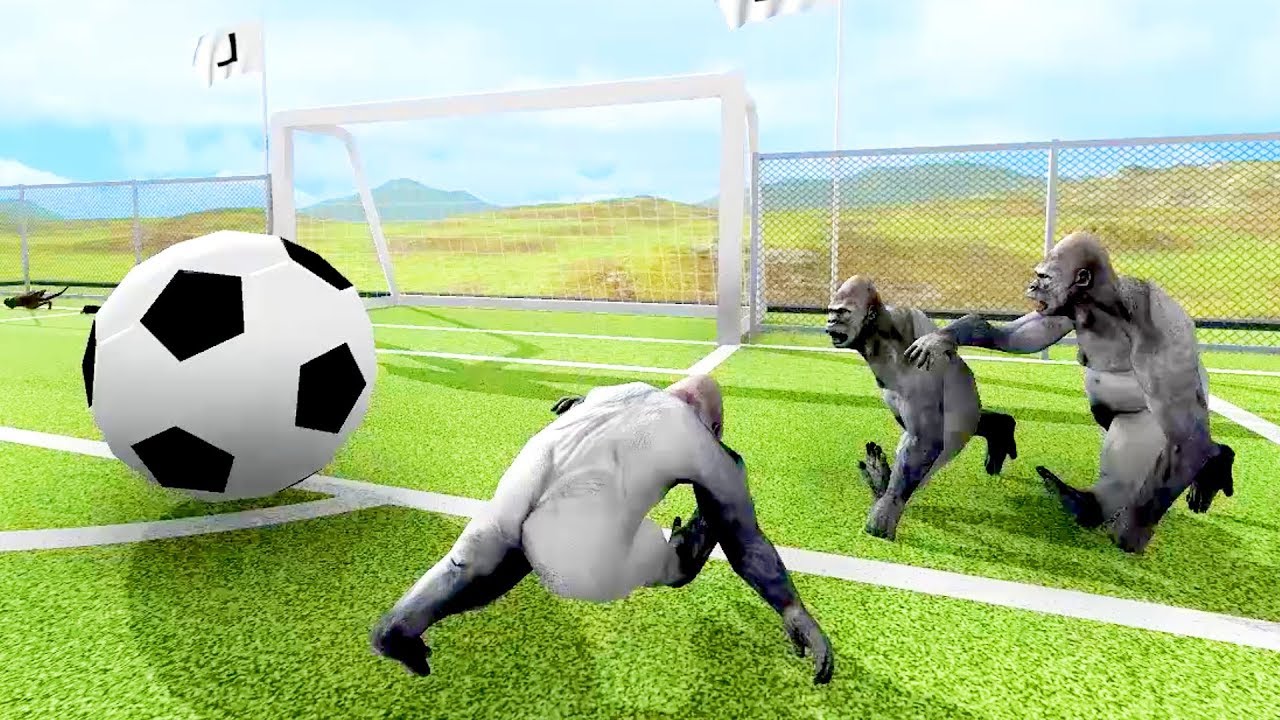 KILLER GORILLA SOCCER? (Beast Battle Simulator Gameplay) - YouTube