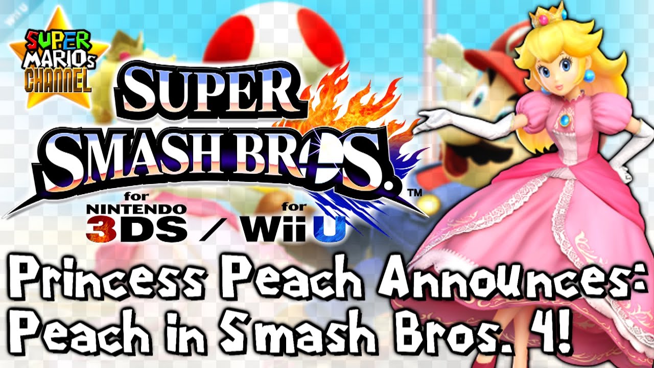 SMC: Peach Announces Herself in Super Smash Bros. 4 - YouTube