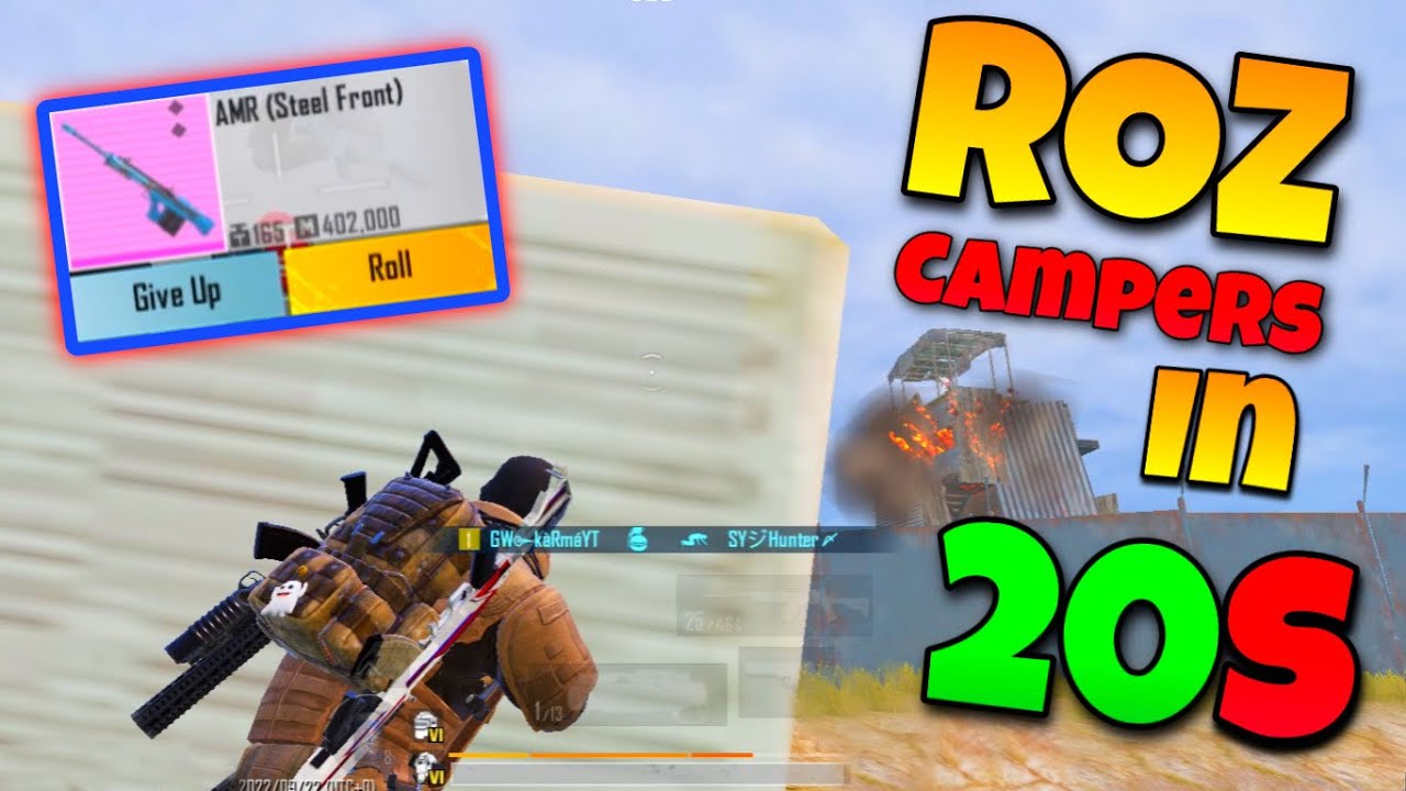 How To kill Campers in Roz😎 AMR SF Can I Get it? Metro Royale - YouTube