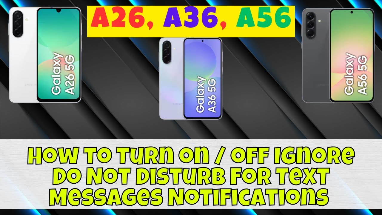 How to Turn on / off Ignore Do Not Disturb For Text Messages ...