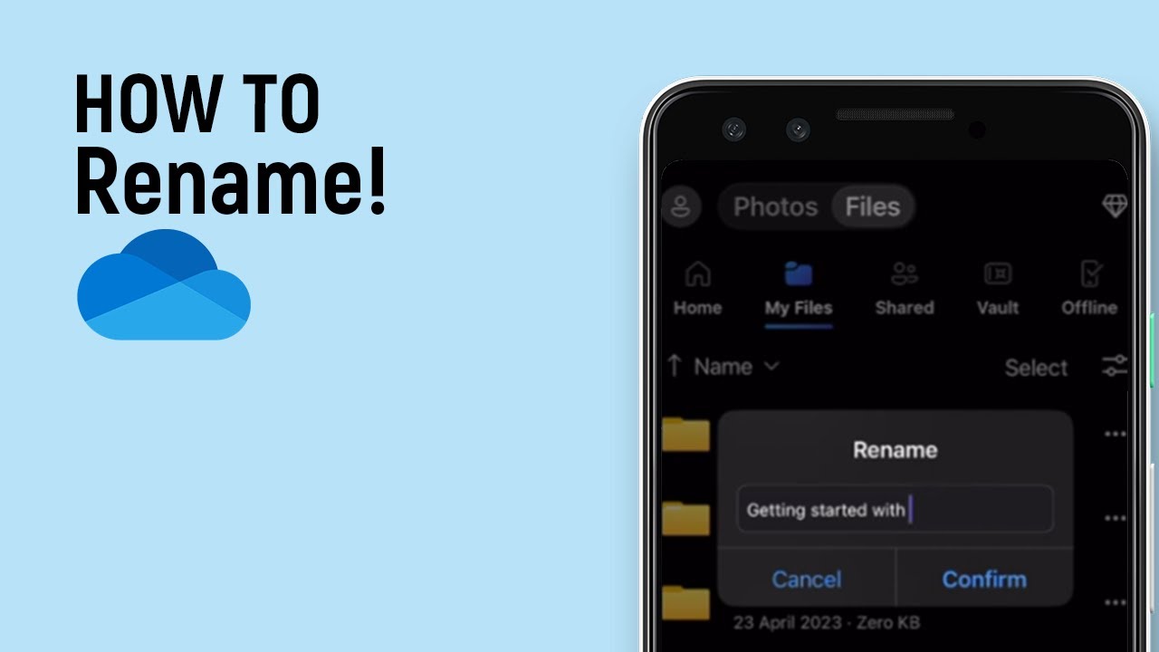 How Rename on One Drive [easy] - YouTube