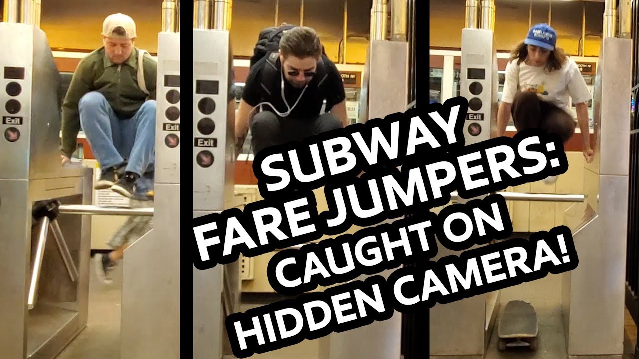 Subway Commuters Avoid Paying Their Fare: Caught On Hidden Camera - YouTube