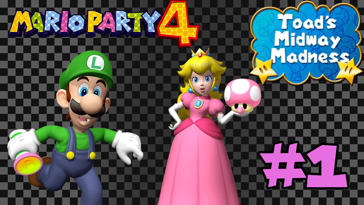 Friend Train Plays - Mario Party 4 - Toad's Midway Madness Part 1 - YouTube