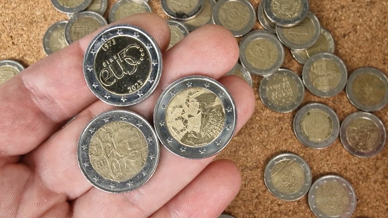 1000€ 2 euro's, New Founds. Collectable coins. Rare! - YouTube