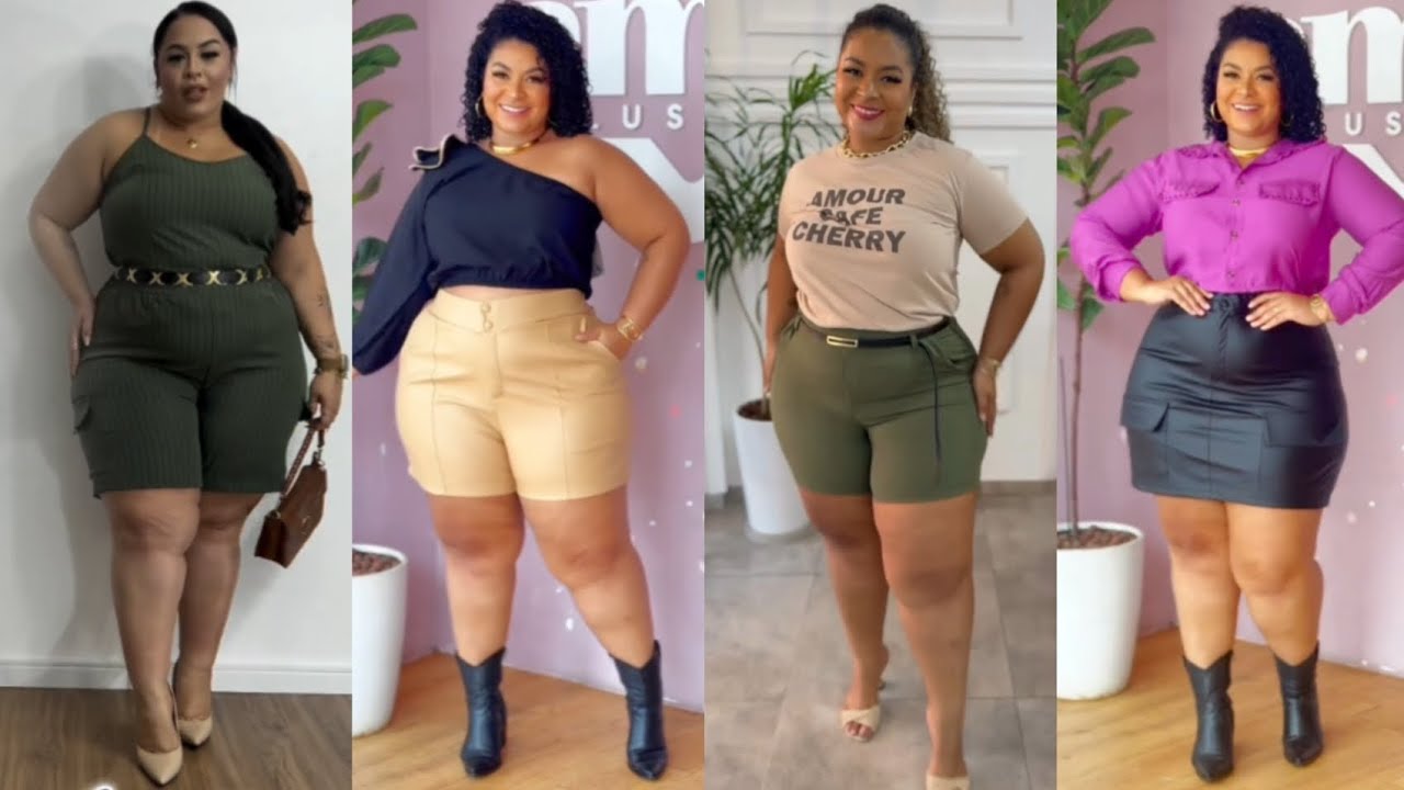 Casual spring outfits 2024 | Plus Size clothes - YouTube