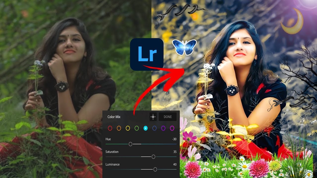 Mody black and yello effect lightroom phoot editing || Orange color ...