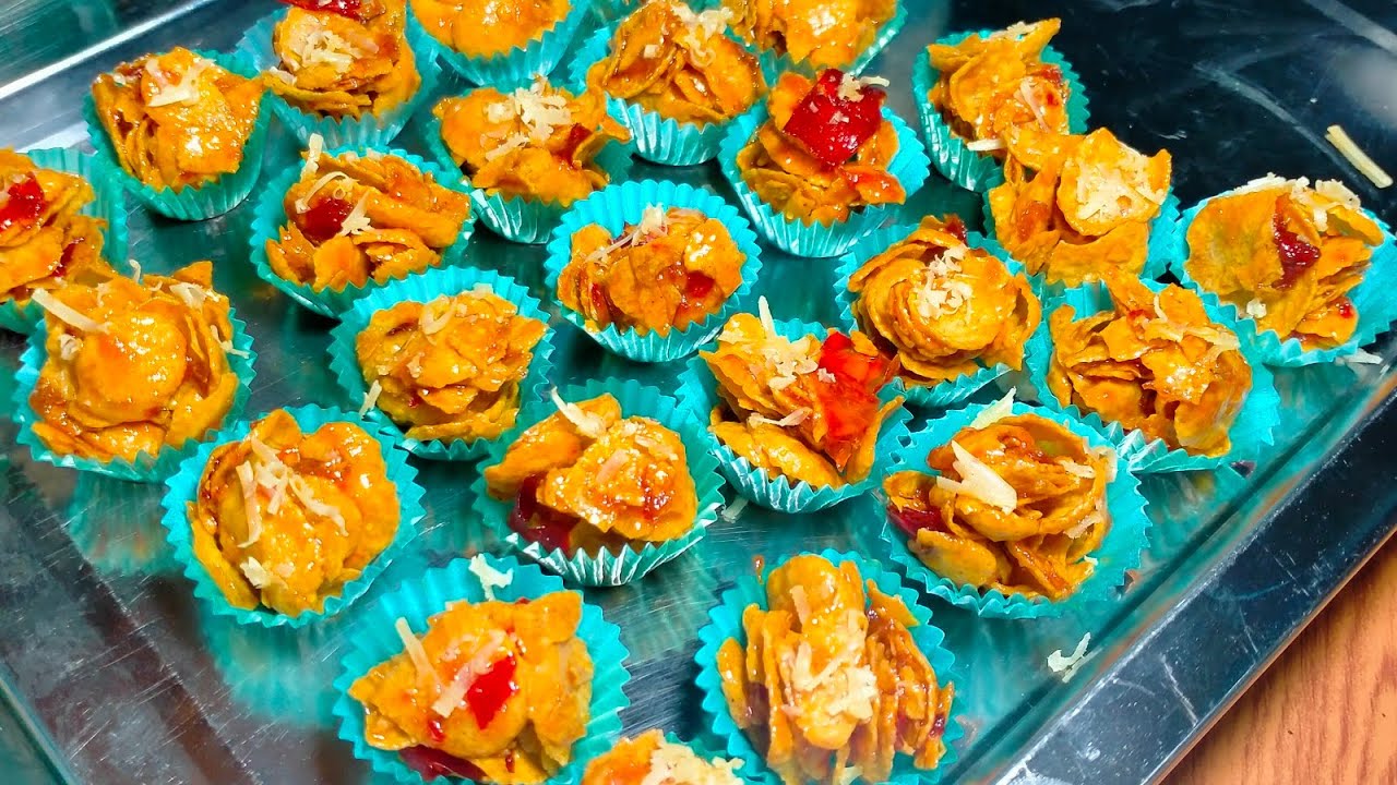 Resep Cornflakes pedas manis, renyah dan garing cocok isian toples ...