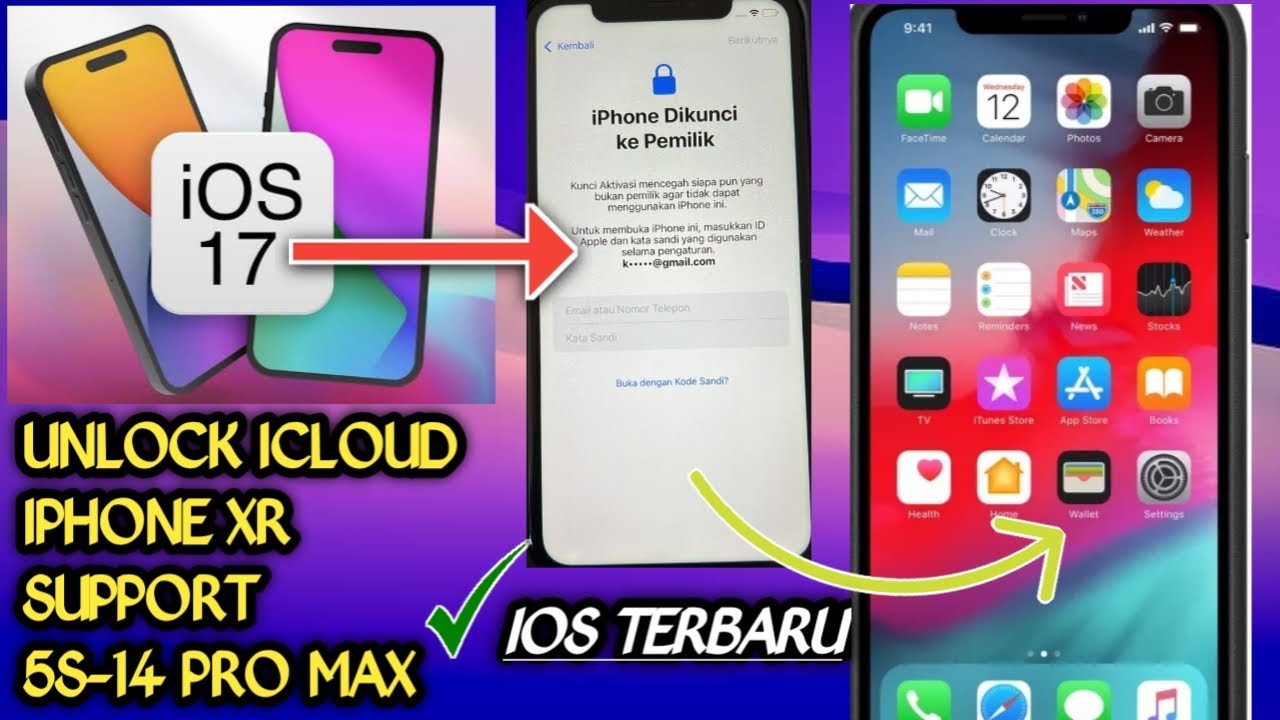 UNLOCK ICLOUD IPHONE XR IOS 17 TERBARU VIA REMOTE JARAK JAUH - YouTube