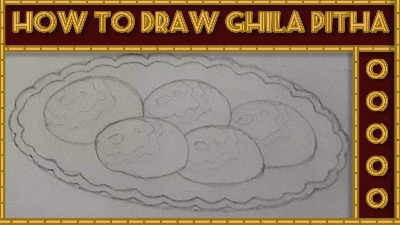 How to draw Ghila Pitha #howtodraw #pencildrawing #pitha #assam #india ...