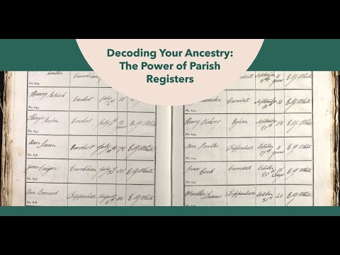 Decoding Your Ancestry The Power of Parish Registers - YouTube
