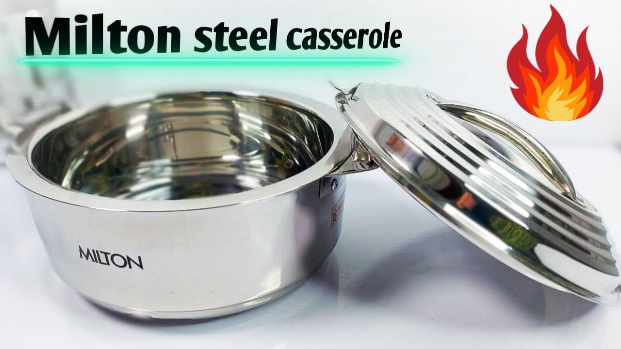 Milton steel casserole | Milton casserole | Hot pot - YouTube