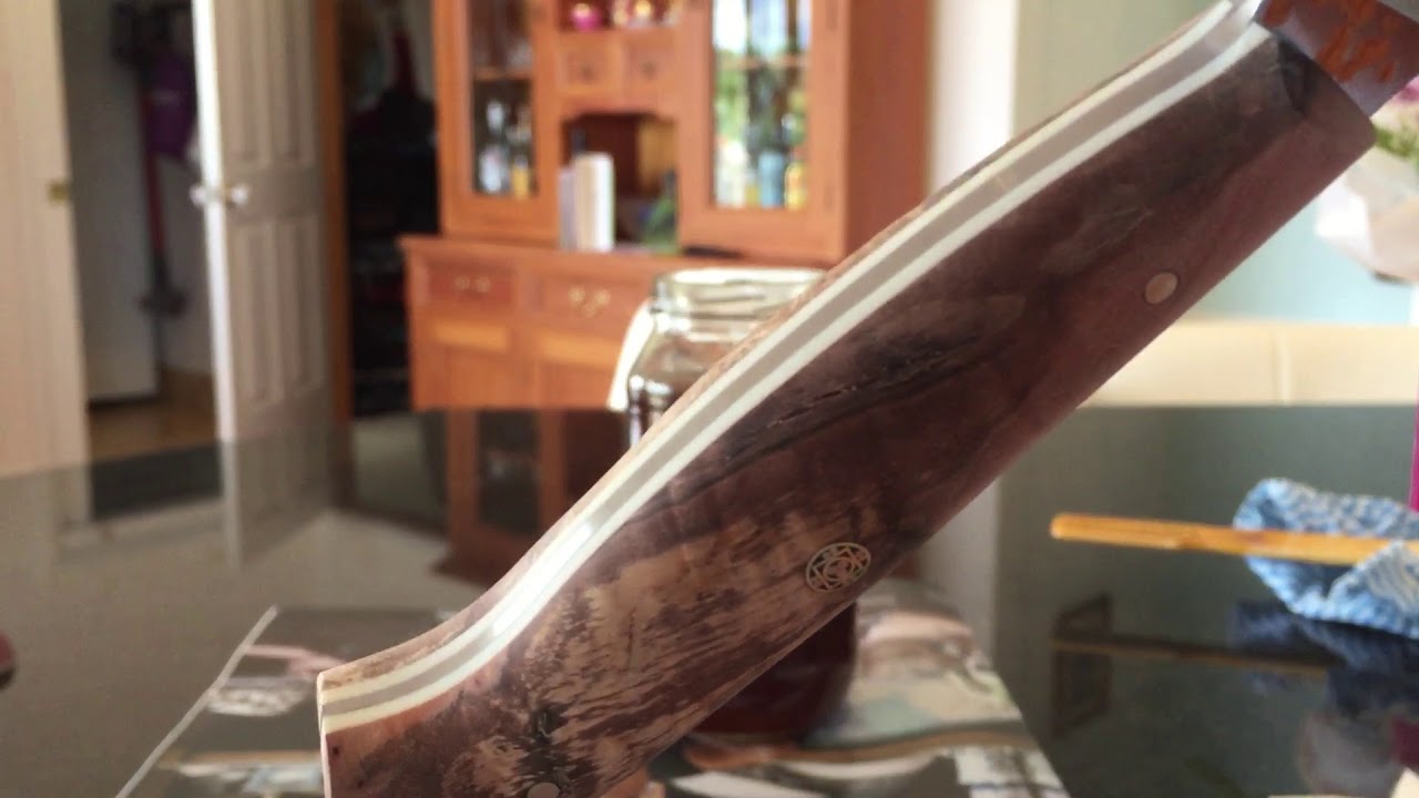 Spalted Tasmanian Myrtle being oiled - YouTube