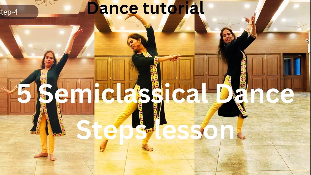 5 Semiclassical Dance Steps lessons for beginners 💃|Dr.Sakshi Madan Gandhi - YouTube