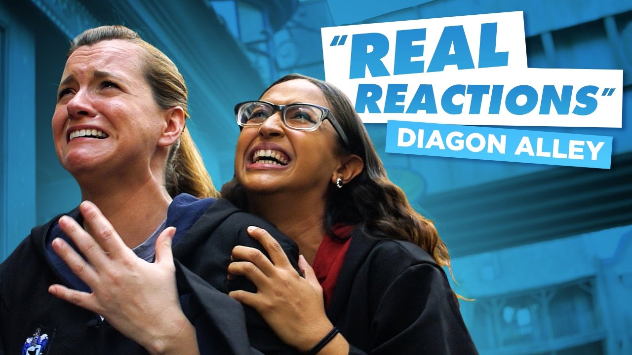 "Real" Reactions | Universal Orlando's Diagon Alley - YouTube