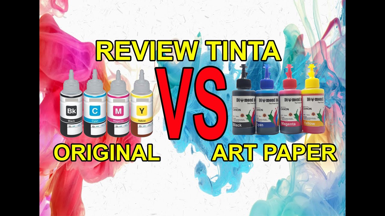 REVIEW TINTA ART PAPER DAN TINTA ORIGINAL - YouTube