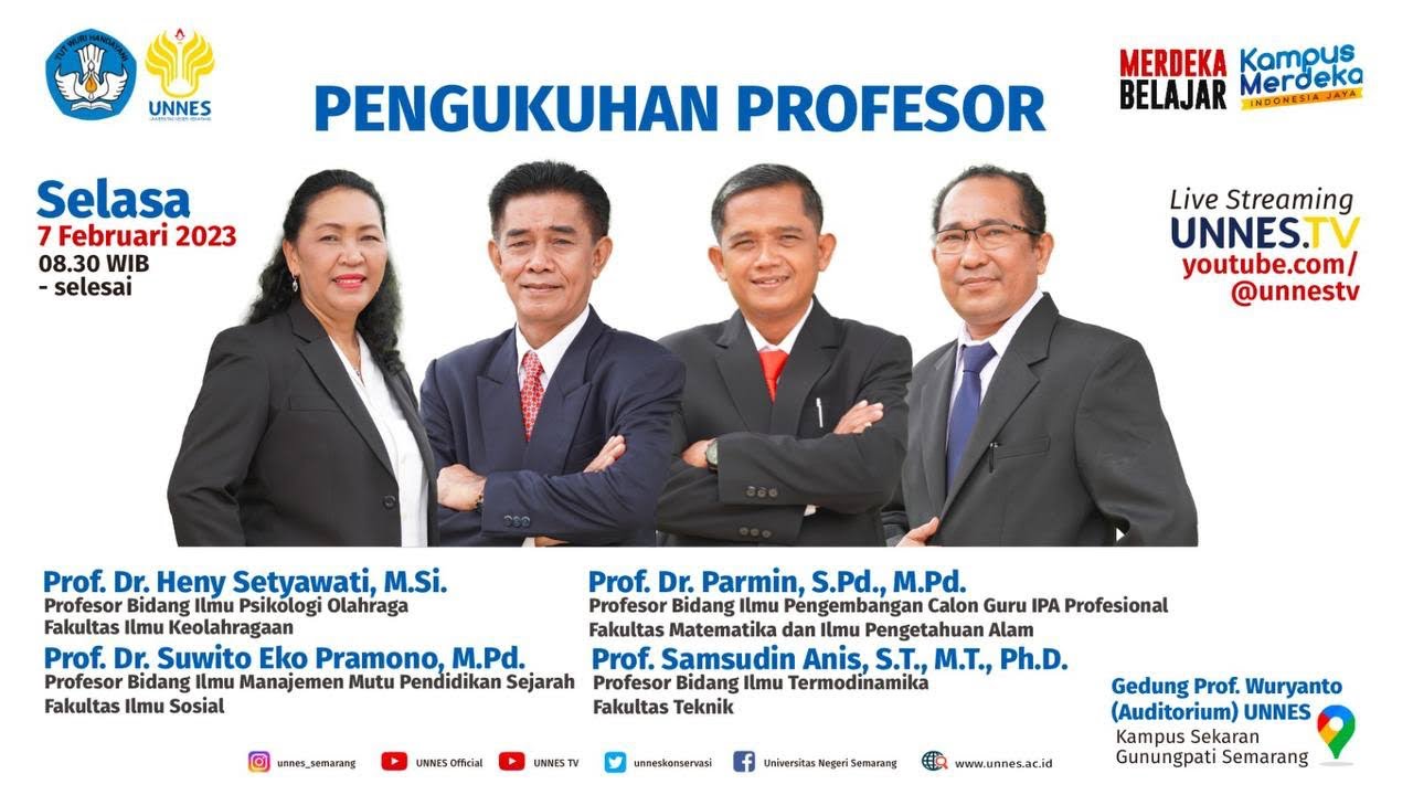 🔴 [ LIVE ] Pengukuhan & Orasi Ilmiah Guru Besar FIS, FMIPA, FT & FIK ...