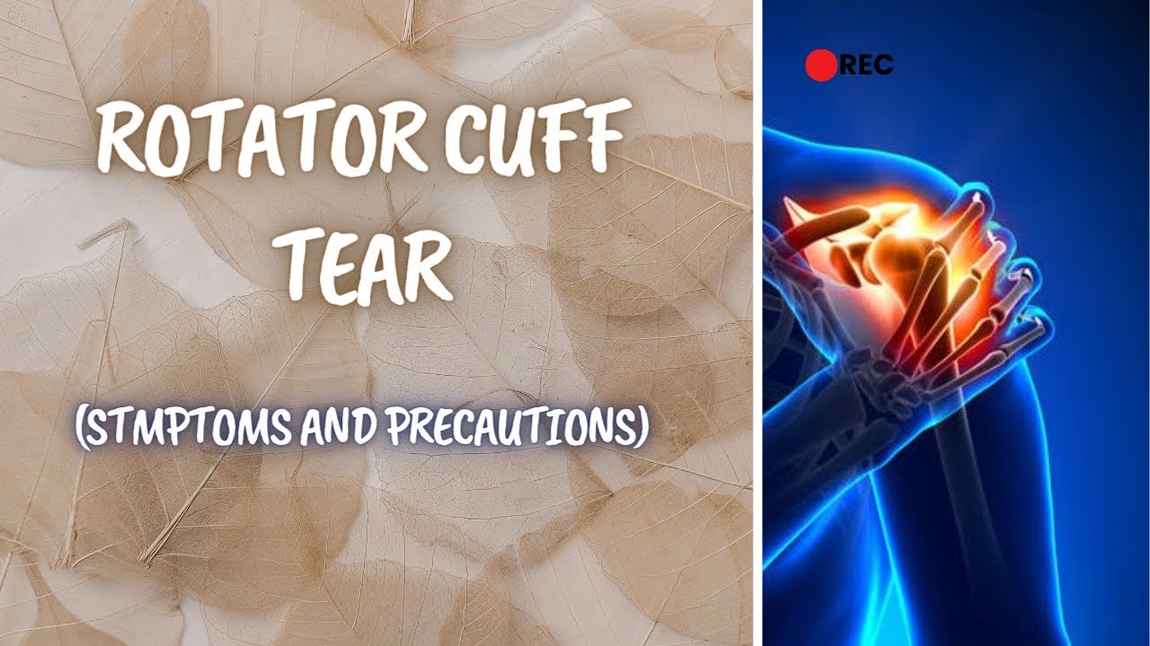 Rotator cuff tear/shoulder-Arm pain/Symptoms and precautions - YouTube