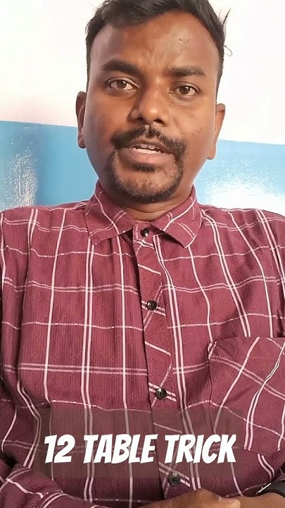 12 Table Trick Easy Way Learning Tables Easy Method Easy Understanding Tables Learning Methods ...