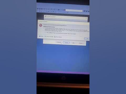 The certificate chain was issued by an authority that is not trusted ...