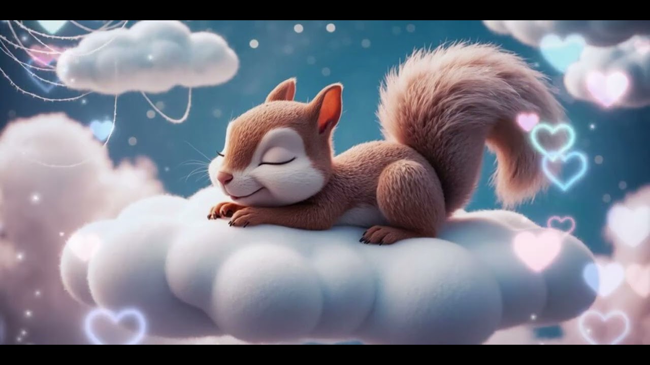 Goodnight baby squirrel #Sleepytimedreams - YouTube