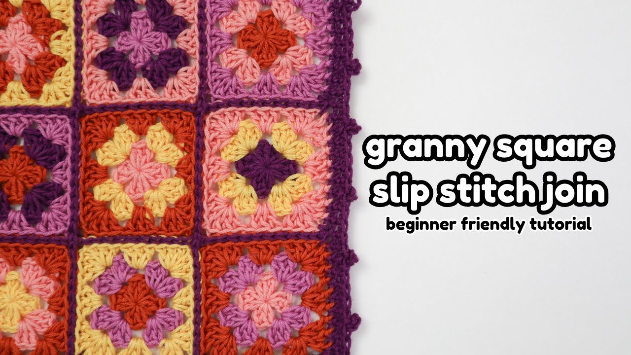 Flat Slip Stitch Joining Method! | Easy Joining Method for Beginners ...