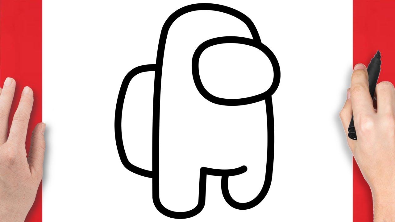 How to Draw Among Us Crewmate Step by Step | Easy Drawing Tutorial for ...