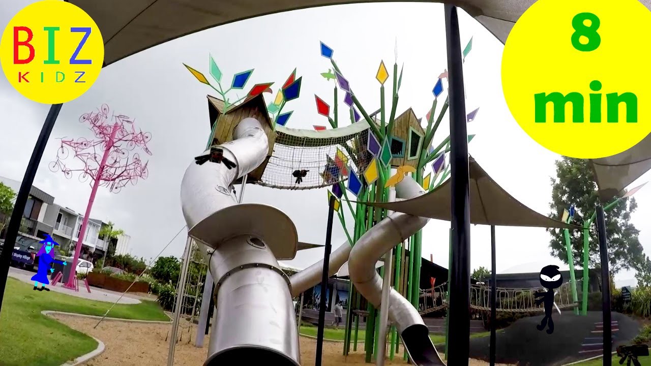 Spiders at the treehouse Playground - BIZ KIDZ - YouTube