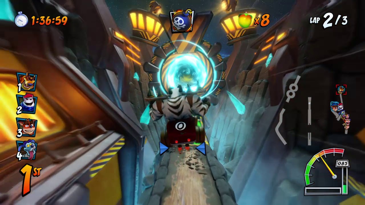 Outsmarting the blue orb CTR Nitro-fueled - YouTube