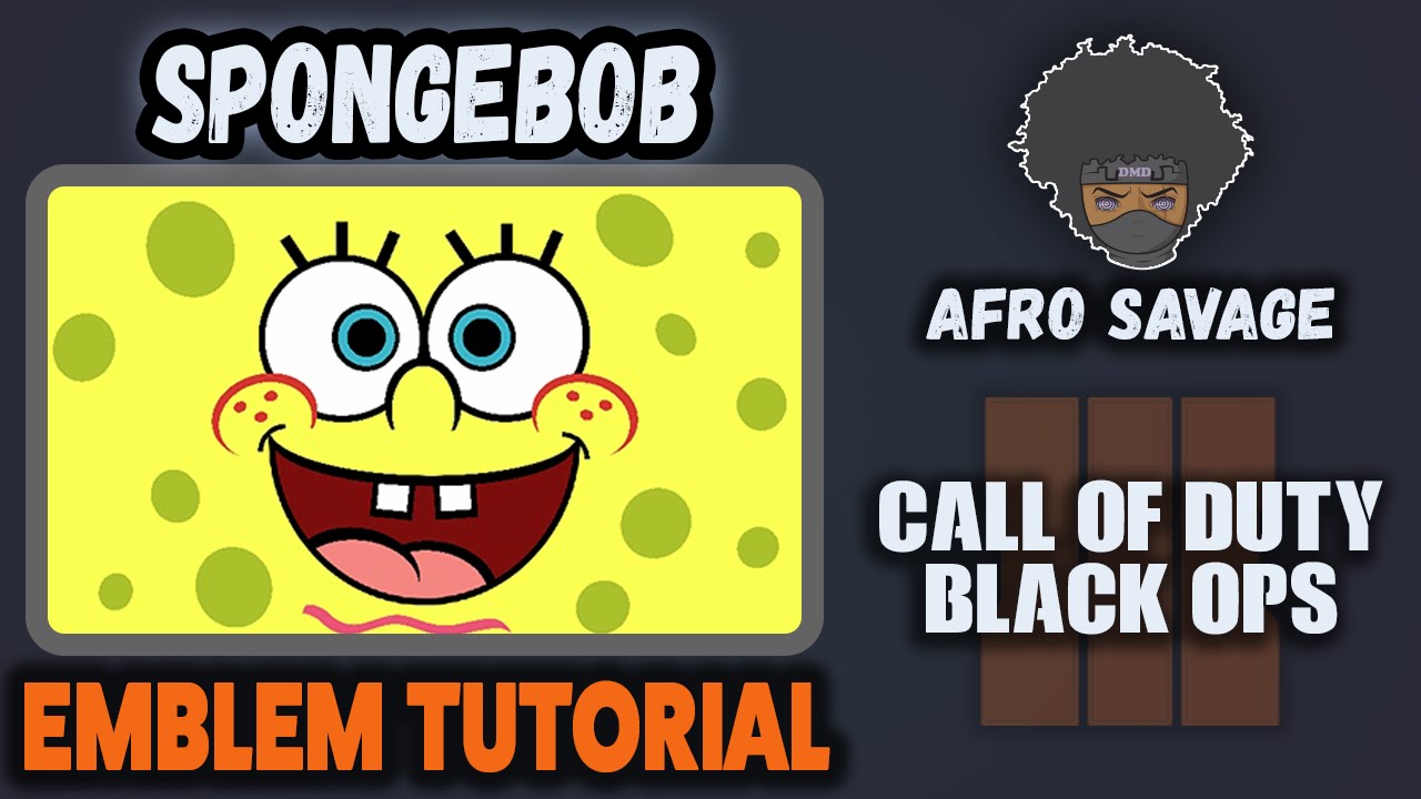 BO3 SpongeBob SquarePants Emblem Tutorial in Black Ops 3!! - Afro ...