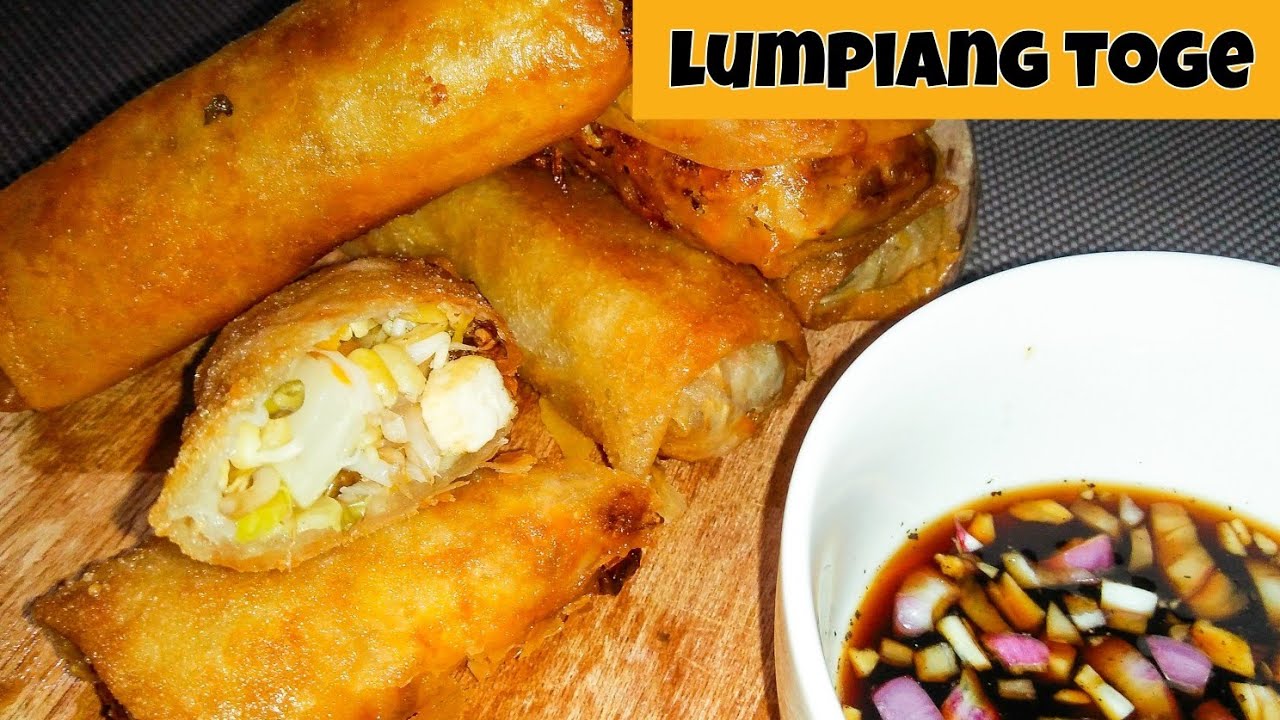 VEGETABLE SPRINGROLL/ LUMPIANG TOGE/ OKOY - YouTube