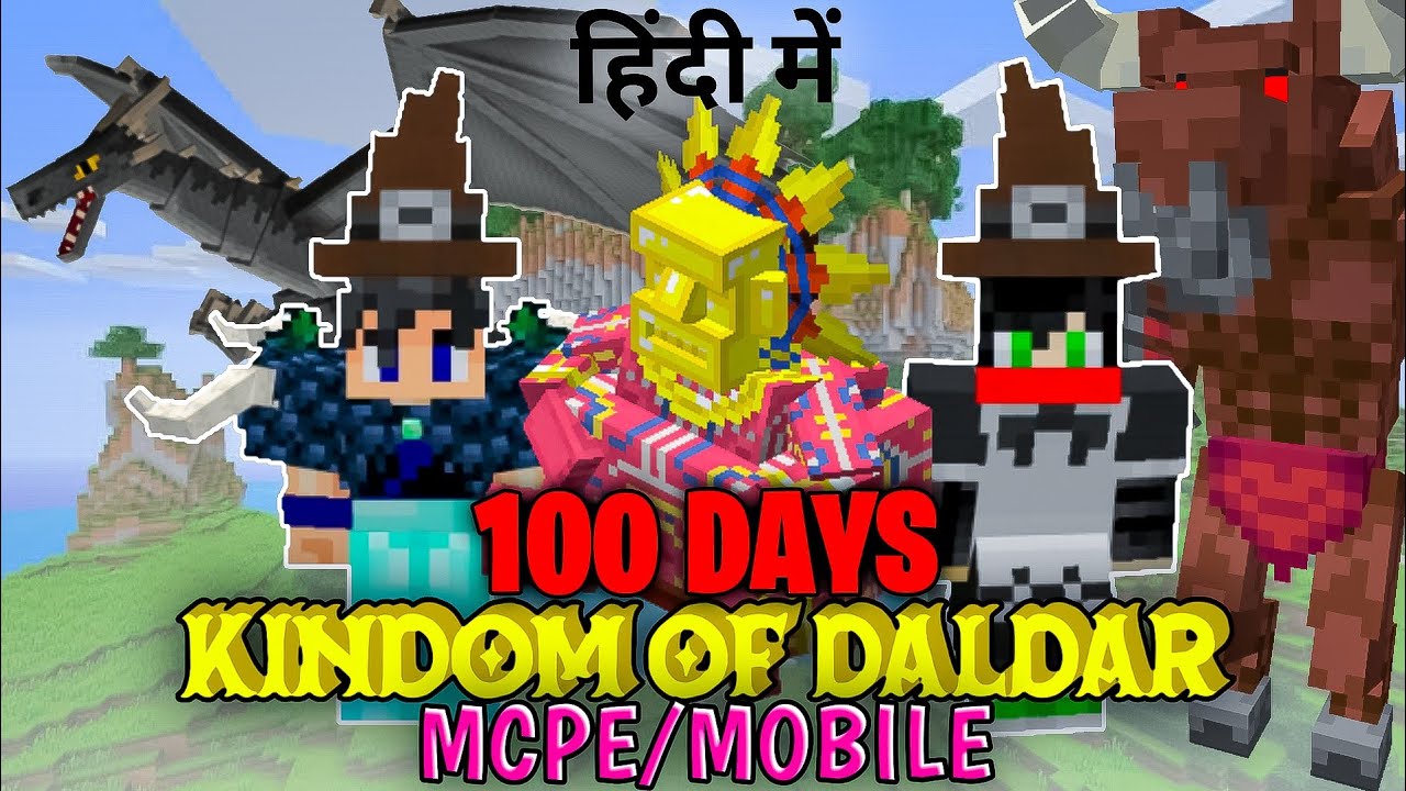 We Survived 100 days KINGDOM OF DALDAR in MCPE | FT. @ZorroCraft | In ...