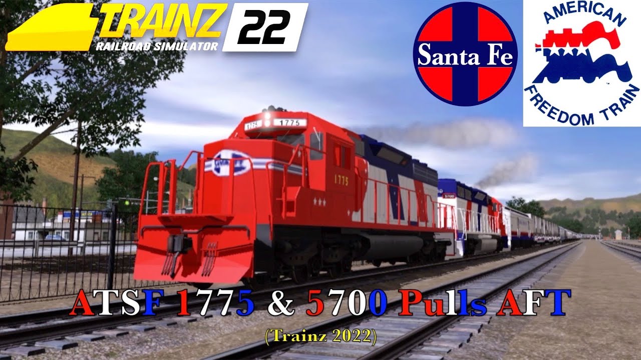 ATSF 1775 & 5700 Pulls AFT (Trainz 2022) - YouTube