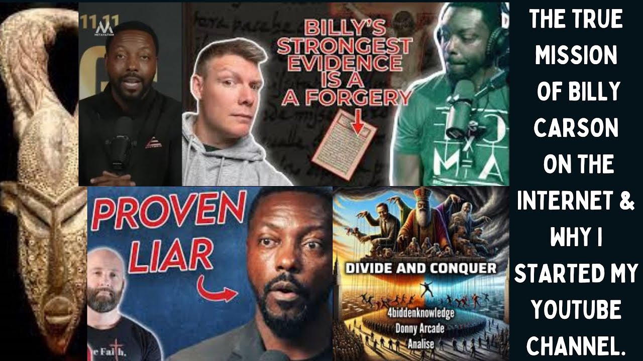 The True Mission of Billy Carson on The Internet & Why I Started My ...