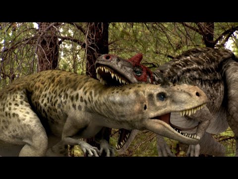 Jurassic World Evolution (Sandbox): Allosaurus vs Ceratosaurus Fight