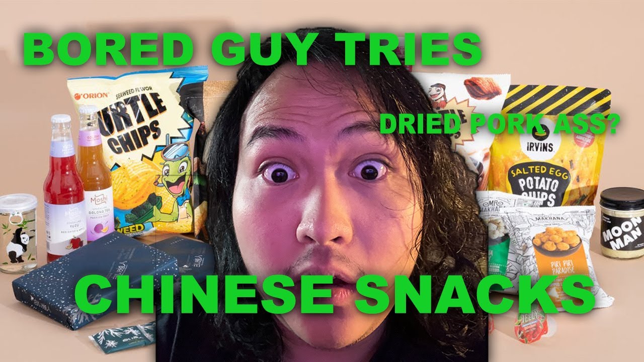 Random Guy Trying out INTERESTING Chinese Snacks (I'm so bored) - YouTube