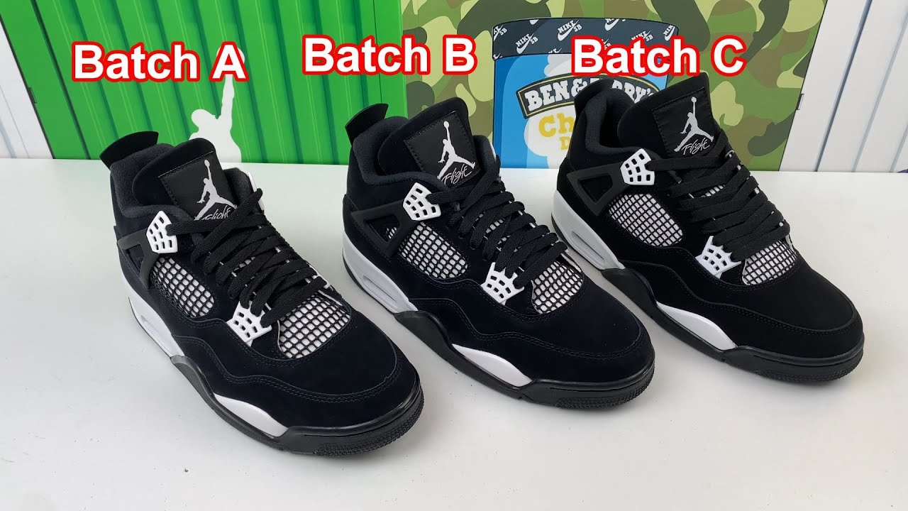 Real vs Reps compassion! Air Jordan 4 “white Thunder” - YouTube