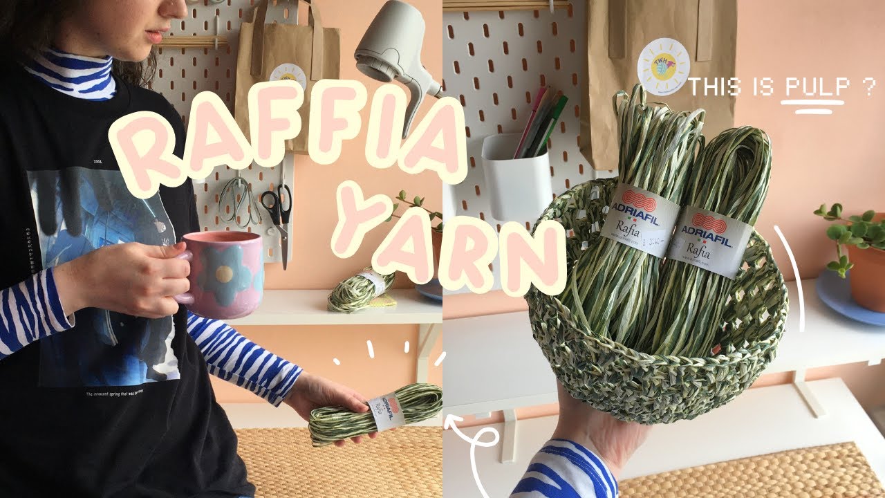 yarn made from pulp ?! everything you need to know about raffia yarn 🌿 ...
