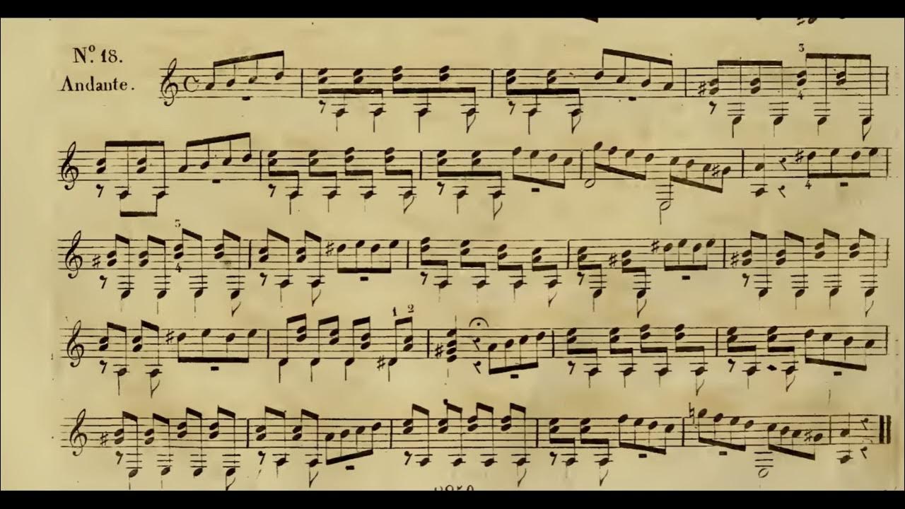 Ferdinando Carulli - Andante Op.241 No.18 - YouTube