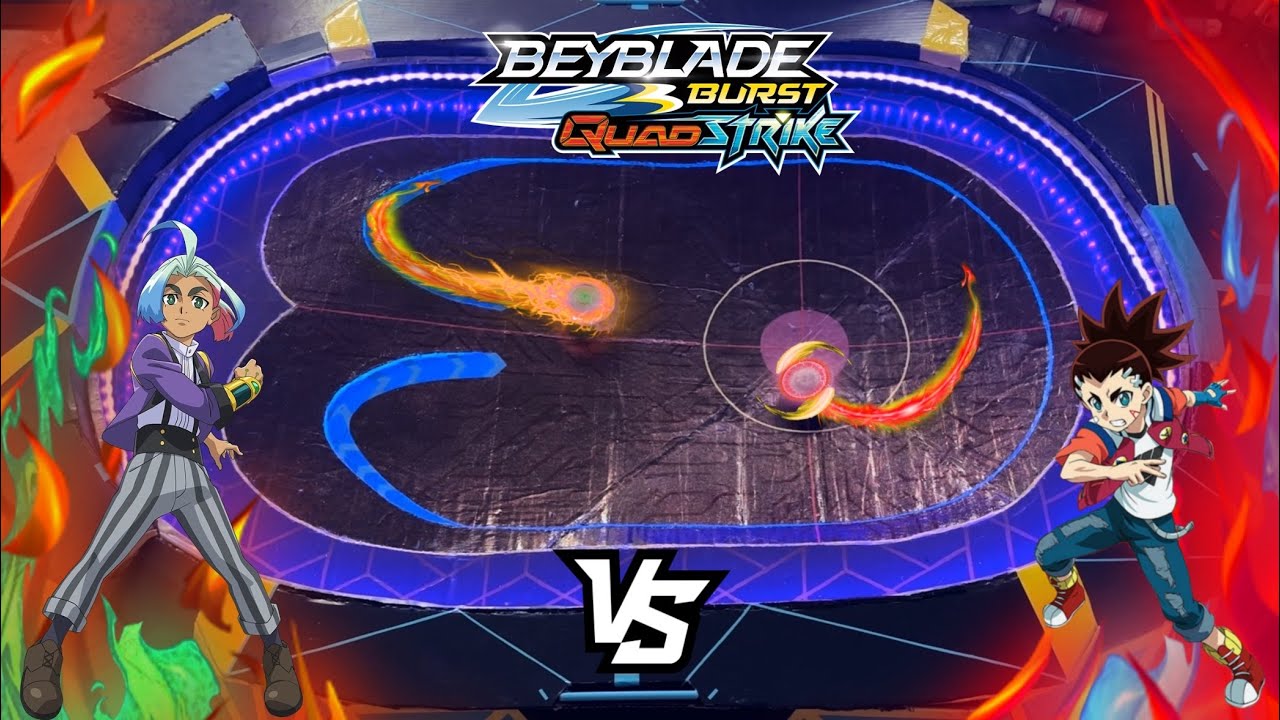 Ruin Pandemonium VS Zeal Achilles!! | Beyblade Burst QuadStrike Battle ...